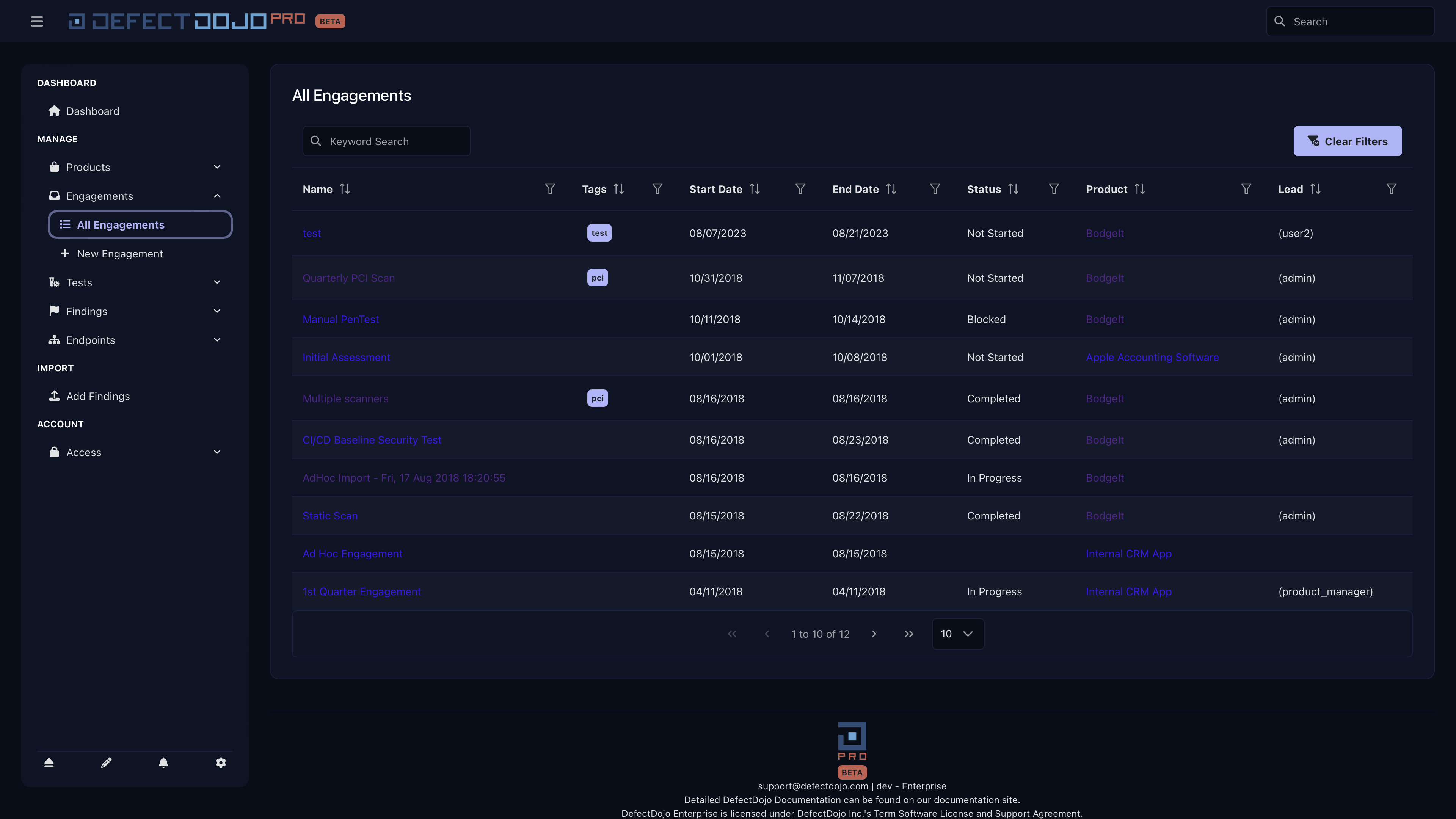 Platform - DefectDojo
