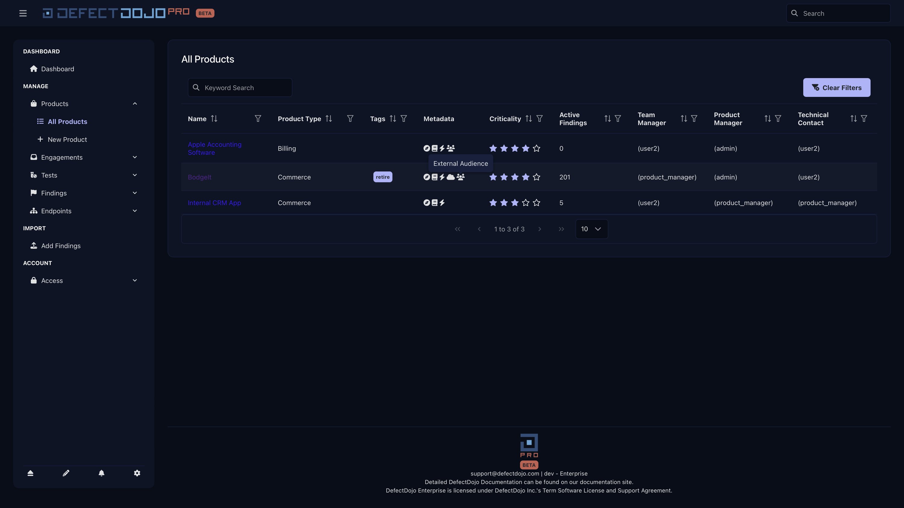 Platform - DefectDojo