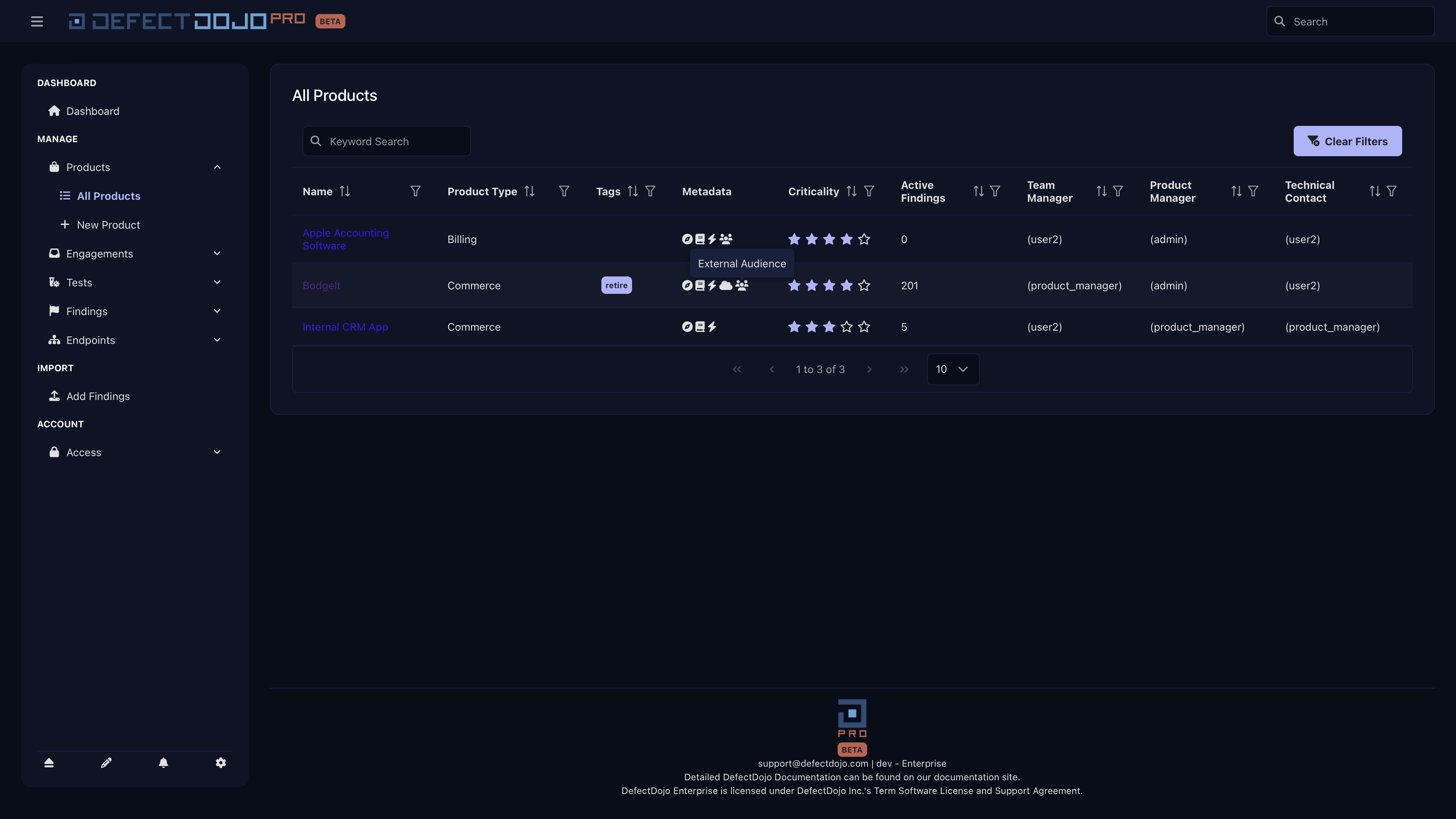 Platform - DefectDojo
