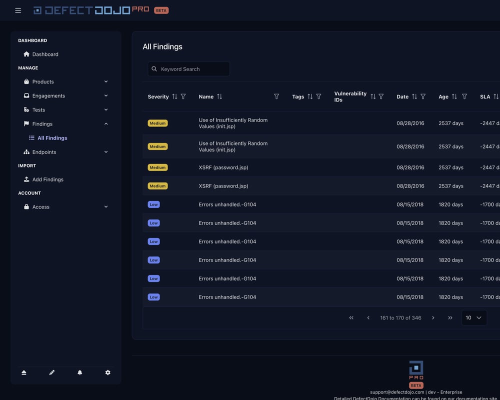 Platform - DefectDojo