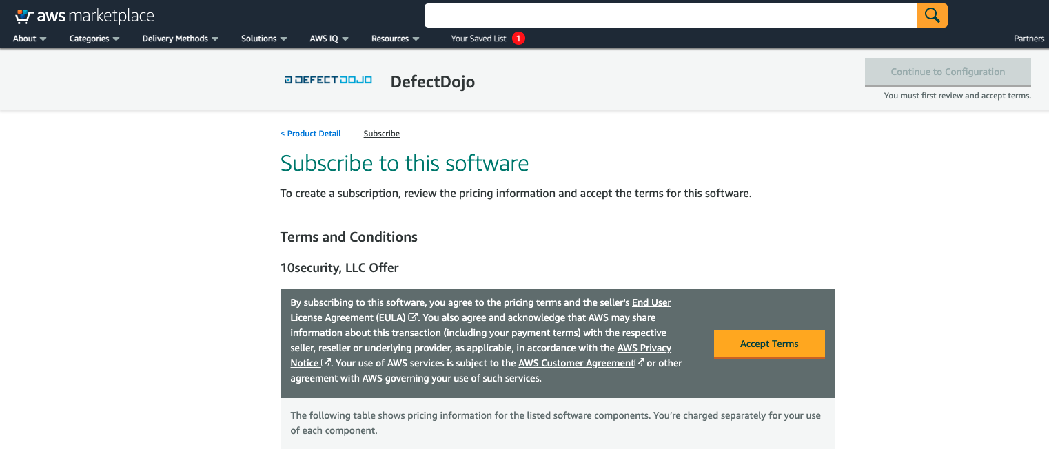 DefectDojo AWS Launch Guide - DefectDojo