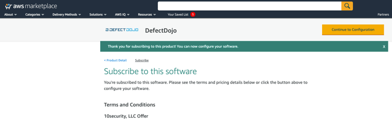 DefectDojo AWS Launch Guide - DefectDojo