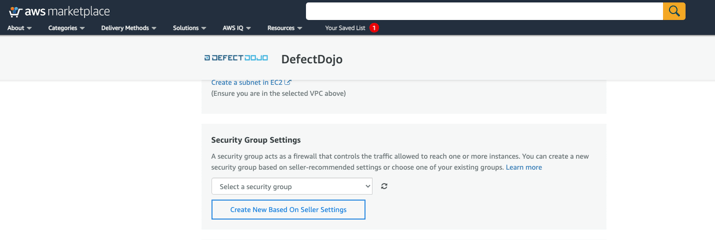 DefectDojo AWS Launch Guide - DefectDojo